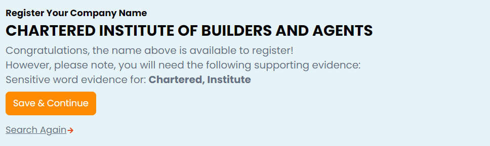 Free Company Name Check Tool